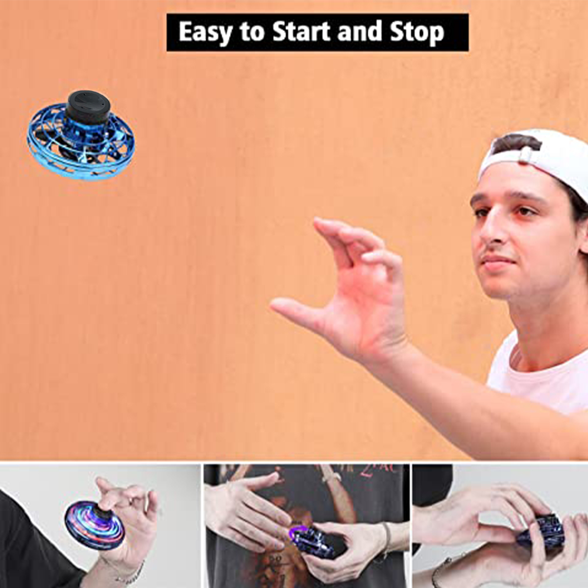 UFO Flying Drone - An interactive LED flying toy suitable for children ...