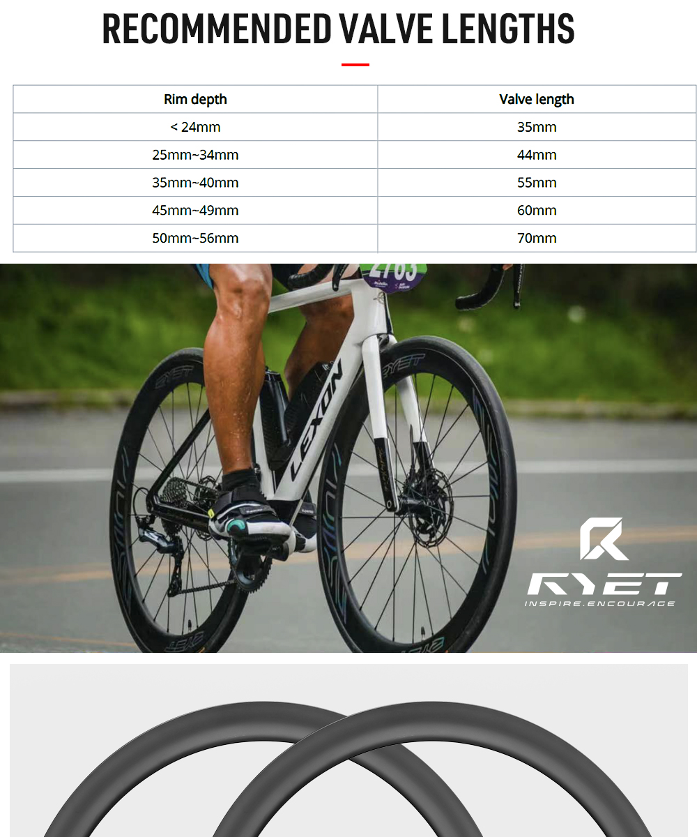 Ready Stock! LEXON RYET 700C Carbon Road Rims Disc Brake 40mm 45mm 50mm ...