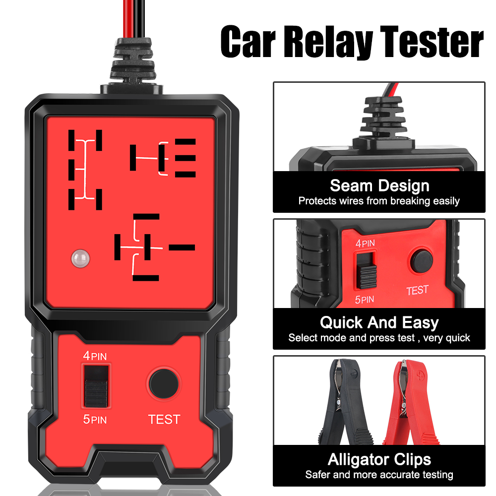 Universal 12V Car Relay Tester Electronic Automo tive Relay Tester For ...