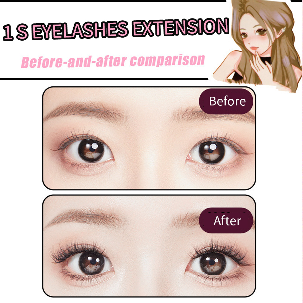 Lvcheryl Messy Self-adhesive Eyelashes No Glue Needed Cross DIY Eyelash ...
