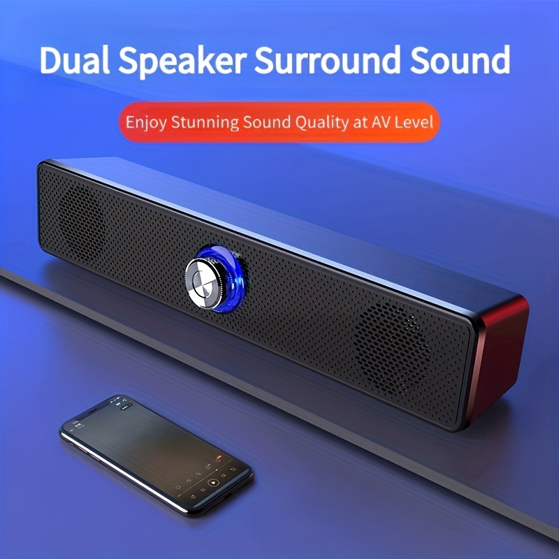 3d Surround Sound Speaker Wired Computer Speaker Stereo Subwoofer ...