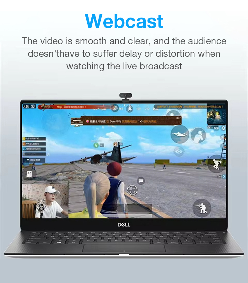 EYD PC01 Webcam 4K Full HD Live Streaming for PC Web Cam With ...