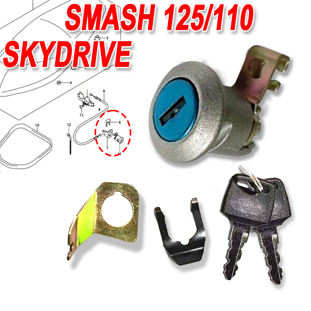 SEAT LOCK ASSY For Suzuki SMASH 115 110 SKYDRIVE 125 125 fi suzuki ...