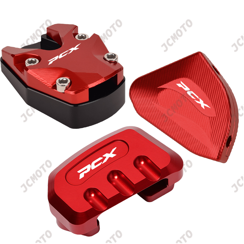 For HONDA PCX 160 150 Side Stand Shoes CNC Motorcycle Single Stand ...