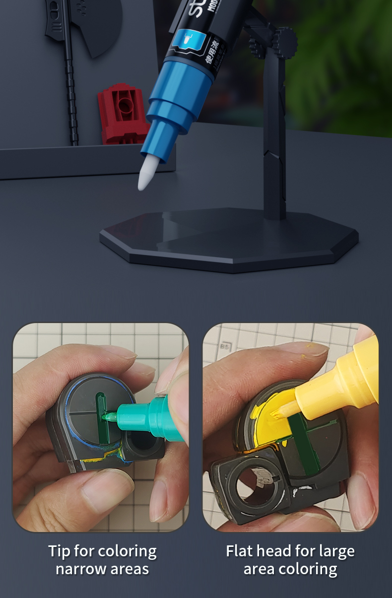 stedi double-ended marker nylon nib more durable gundam model painting ...