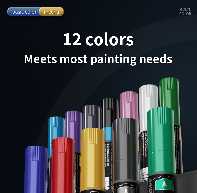 stedi double-ended marker nylon nib more durable gundam model painting ...