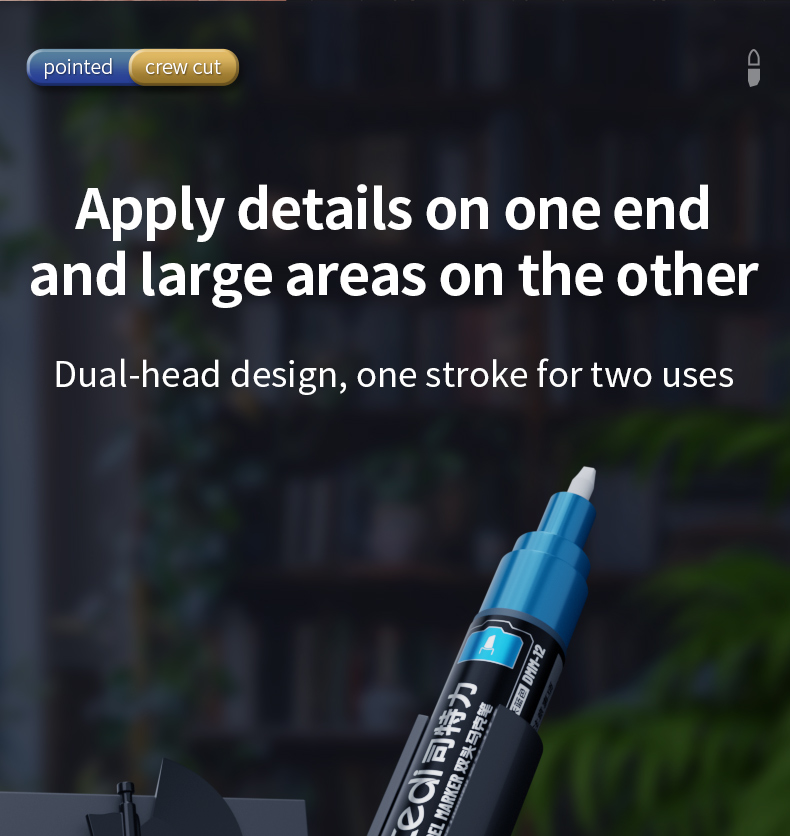 stedi double-ended marker nylon nib more durable gundam model painting ...