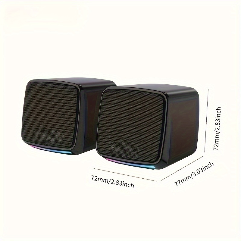 E-1078 USB Wired Computer Speaker with USB Power 3.5mm AUX Input ...
