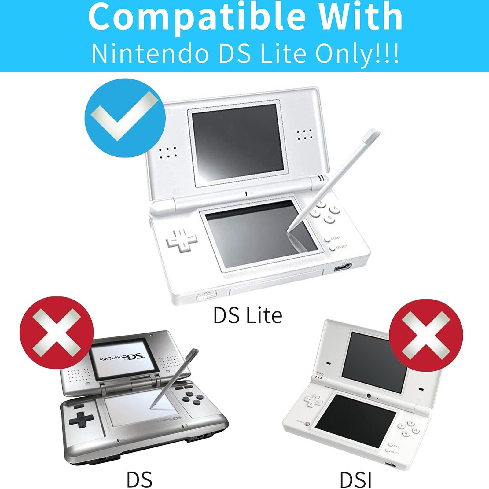 DS Lite Charger Replacement for Nintendo DS Lite, AC Adapter Wall Plug ...