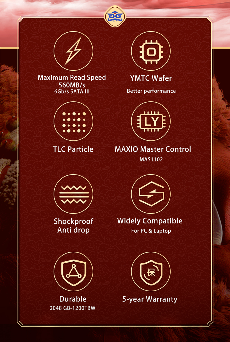 GUDGA SSD 2.5 Inch SATA3 6GB/S SSD 256GB 512GB HDD Solid State Drive ...