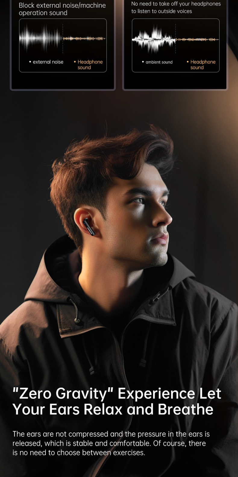 Monster XKT26 ANC Wireless Earphone Bluetooth 5.4 HD Calling Noise ...