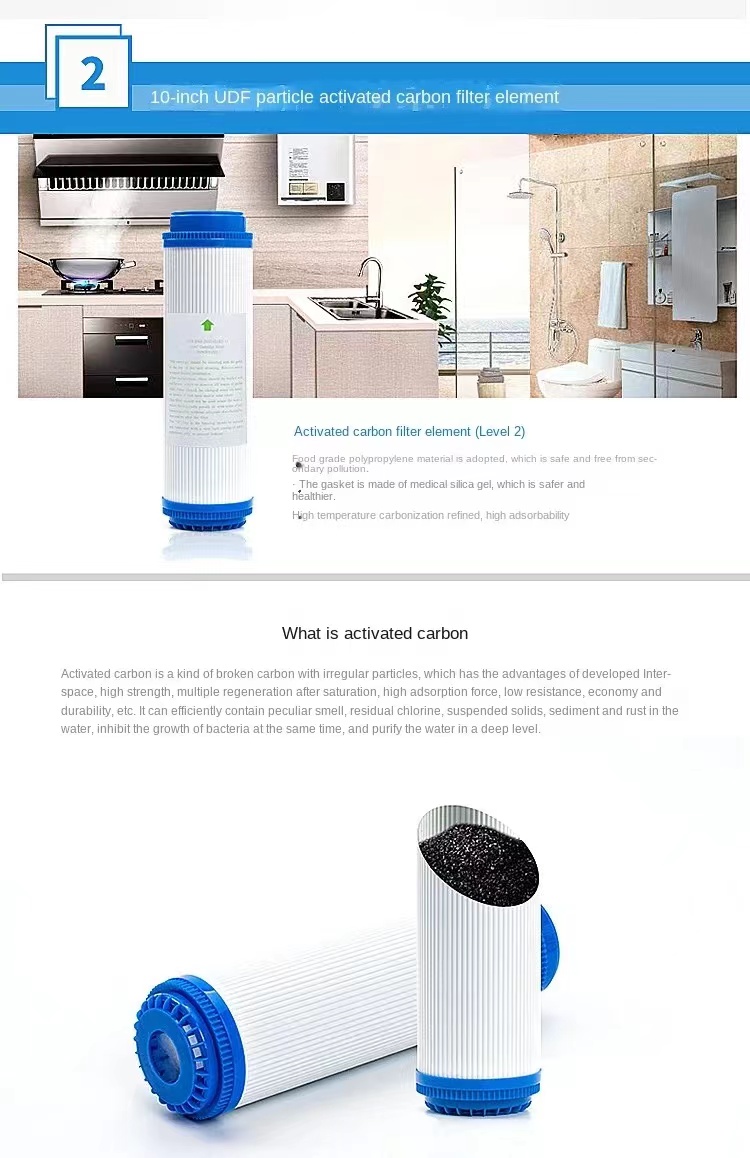 PP / UDF / CTO 10 inches 3 Stage Filters replacement Universal Filter ...