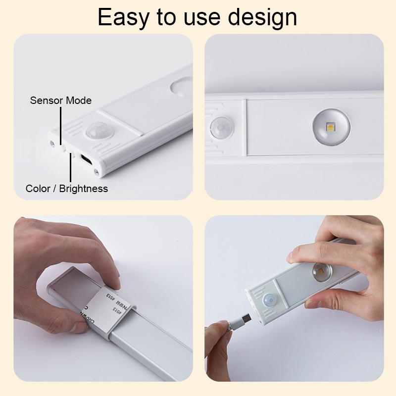 USB Rechargeable 3-in-1 Color Induction Light Strip - Ultra-Thin Smart ...