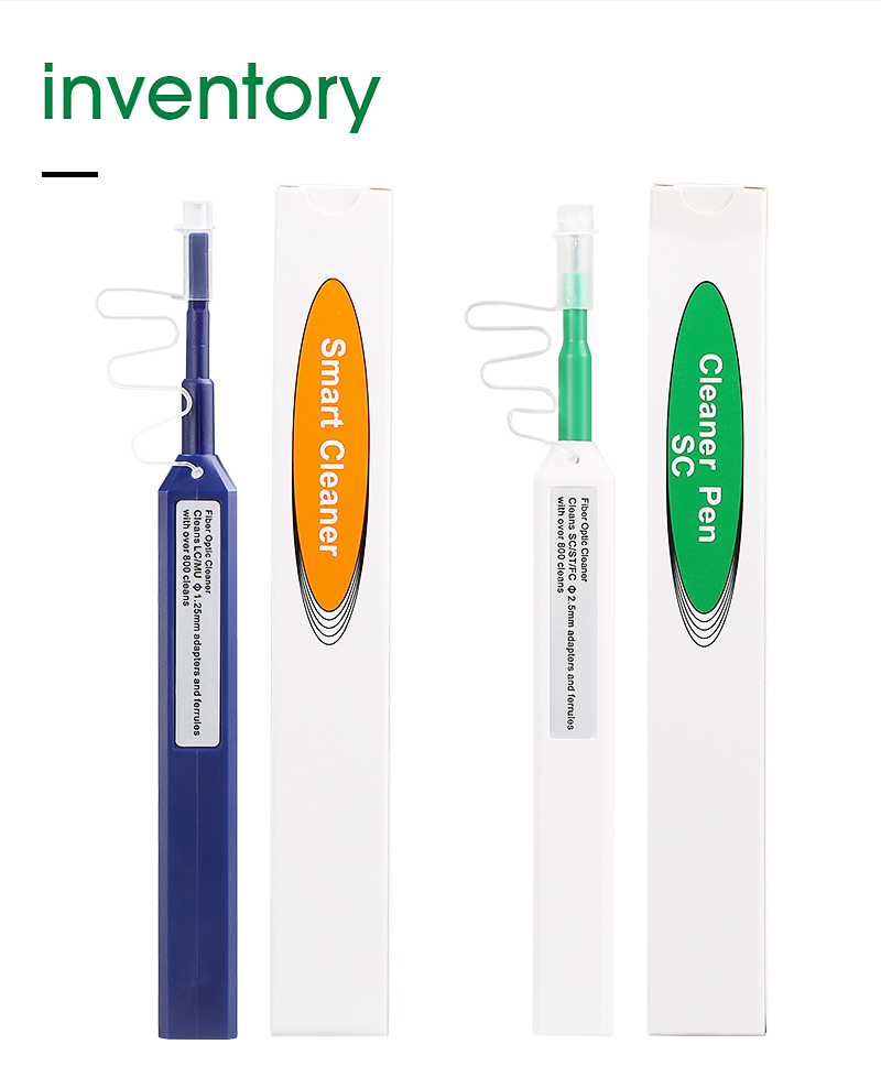 SC/FC/ST/LC One-Click Cleaner Tool 1.25mm and 2.5mm Fiber Optic Cleaner ...