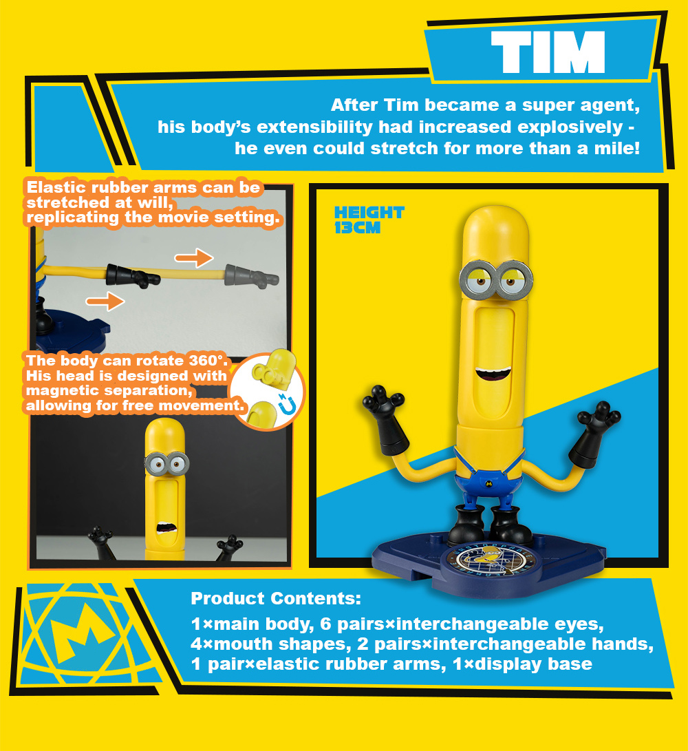 YOLOPARK AMK Series Despicable Me 4 Minions Model Kits Mega Jerry ...