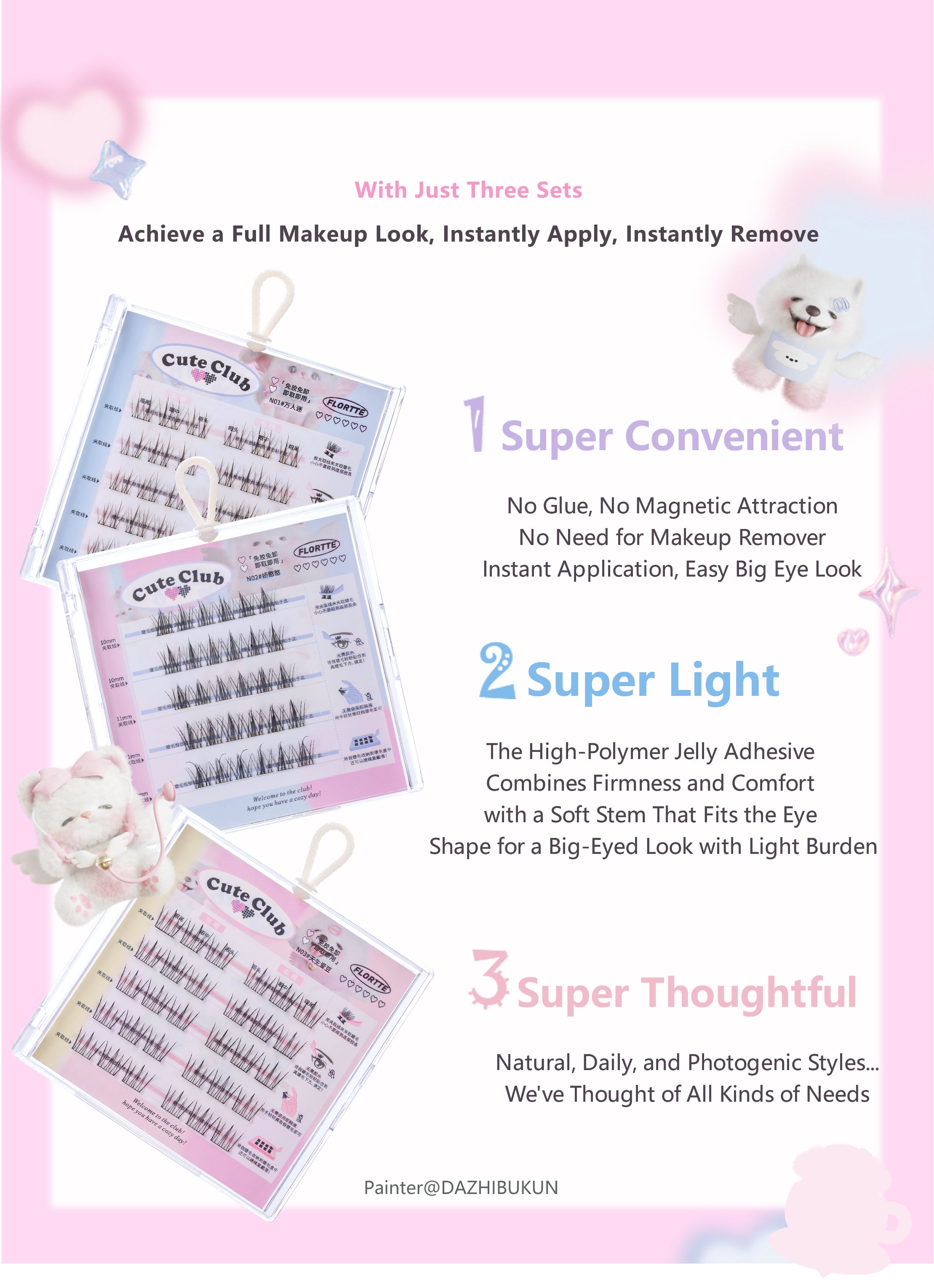 FLORTTE I Am Super Beauty Glue-Free False Lashes | Shopee Philippines