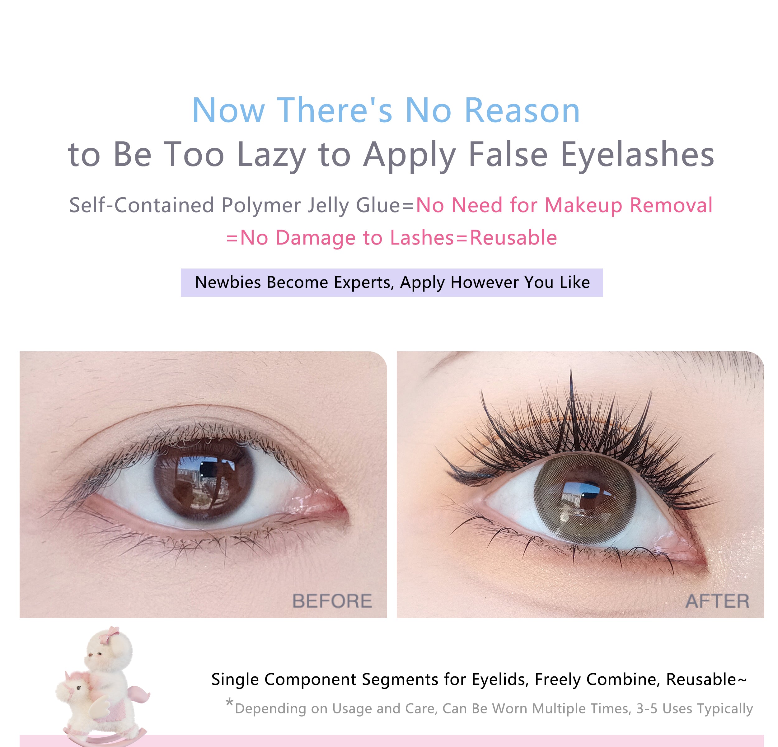 FLORTTE I Am Super Beauty Glue-Free False Lashes | Shopee Philippines