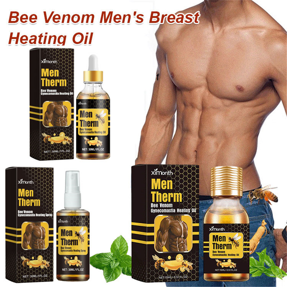 30ml Bee-Venom Gynecomastia Relief Oil Easy Applying Chest Moisturizer ...