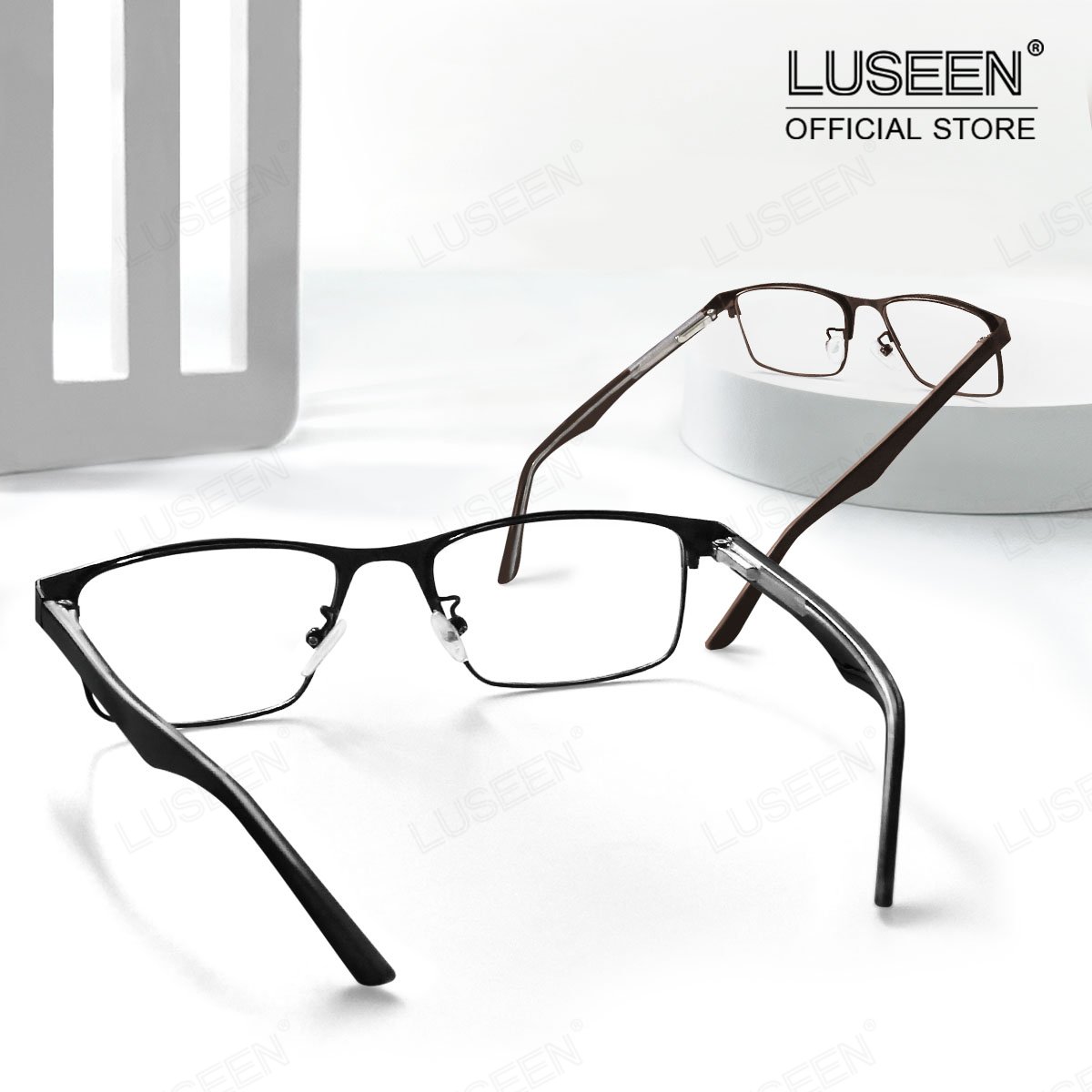 LUSEEN Eyewear Photochromic Anti Radiation Eyeglasses for Men and Women ...