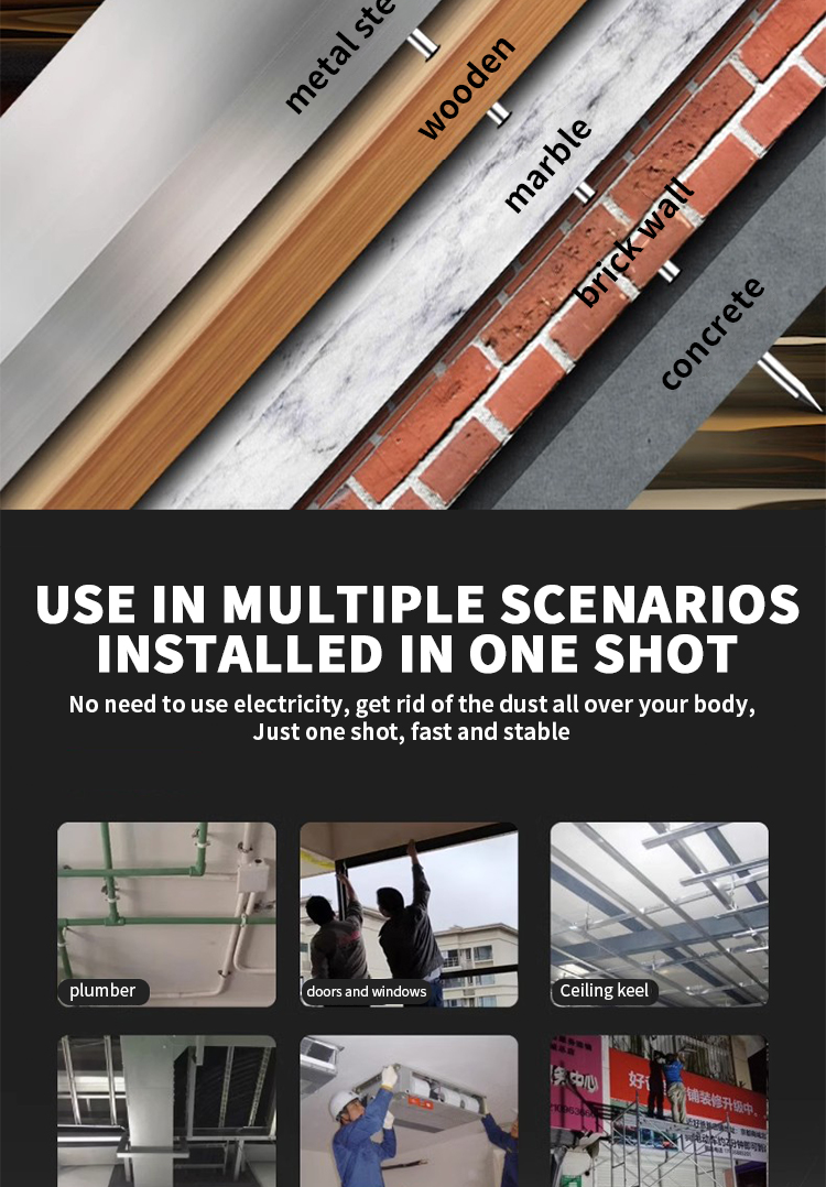 【12h ship】Nail Puncher Gun Nail Guns Chipping Nail Gun Rivet Tool ...