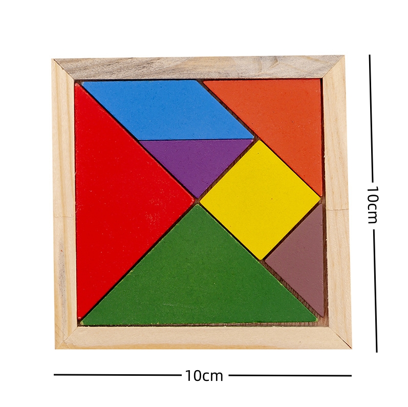 Wooden Tangram Game, Montessori Educational Toys, Provide Children with ...