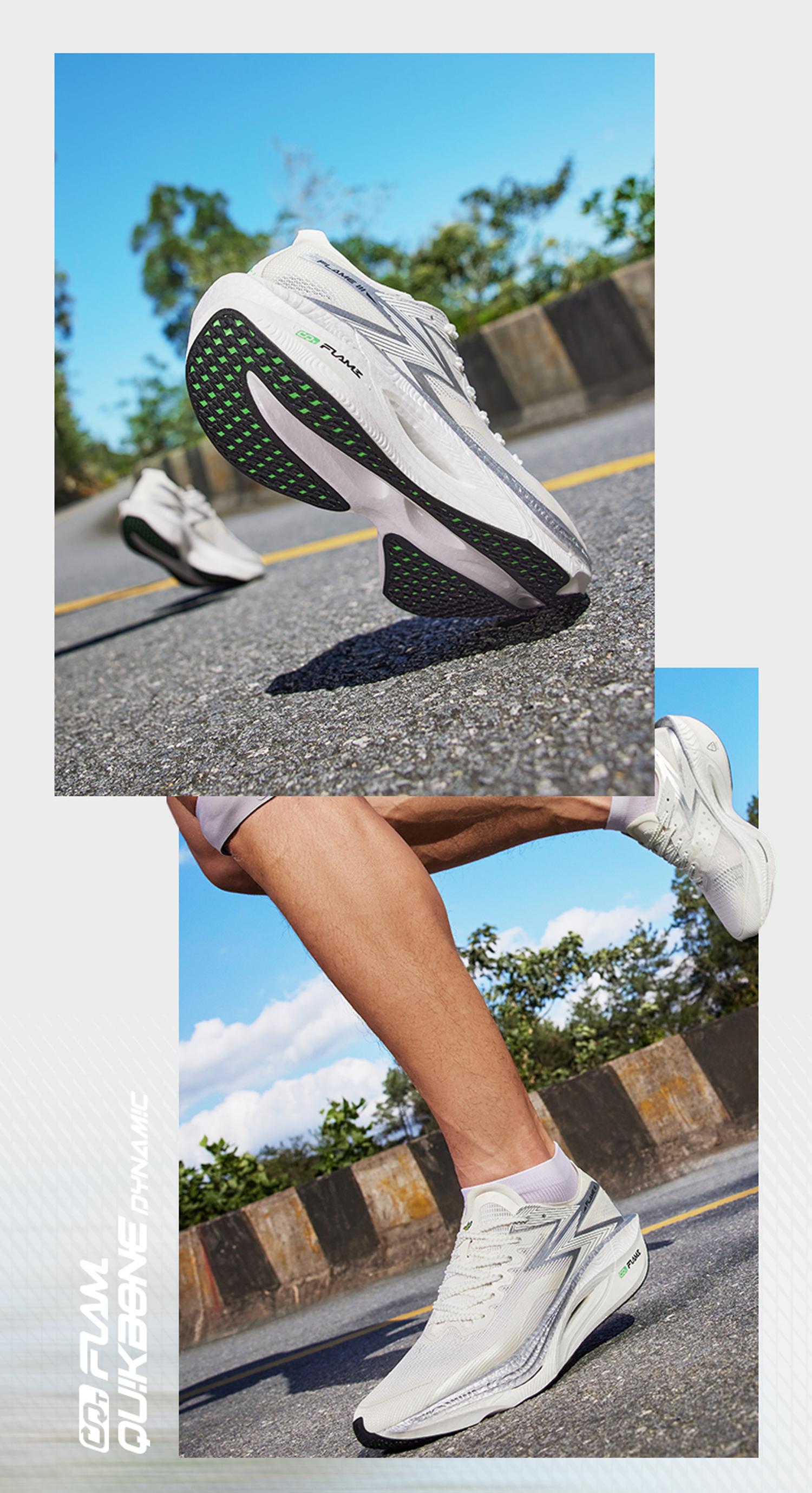 361 Degrees Flame 3.0 Men Running Shoes Marathon Carbon Plate Racing ...