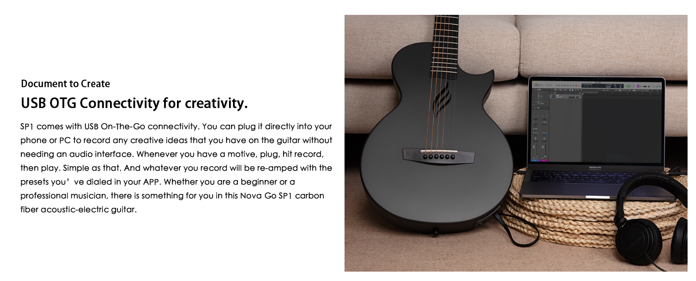 Enya NOVA Go SP1 Acoustic Electric Guitar Carbon Fiber Guitar with ...