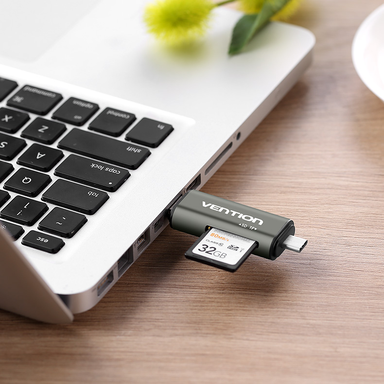 Vention USB Card Reader 2.0 3.0 TF SD Micro Type C OTG Converter For ...