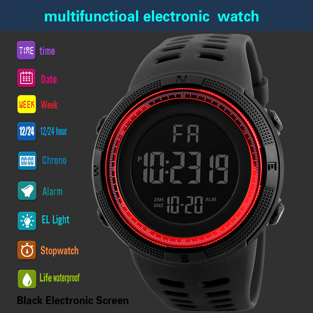 Myclone Outdoor Sports Watch for Men: Simple Digital Military Watch ...