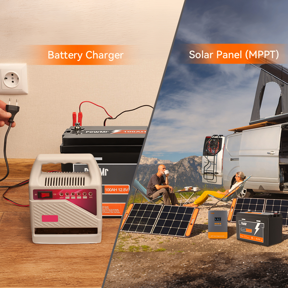 PowMr 12V 200AH LiFePo4 Battery, Solar Battery, Ebike Battery, High ...