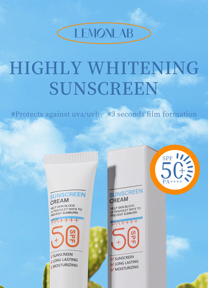 Lemonlab Sunscreen SPF 50+ PA++++ FDA Sunblock Face Cream 30g, Waterproof, no White Cast, non ...