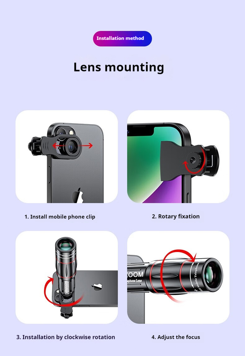 SOARFLY 28x Camera Lens for Phone Telephoto Lens for Phone Camera Zoom ...