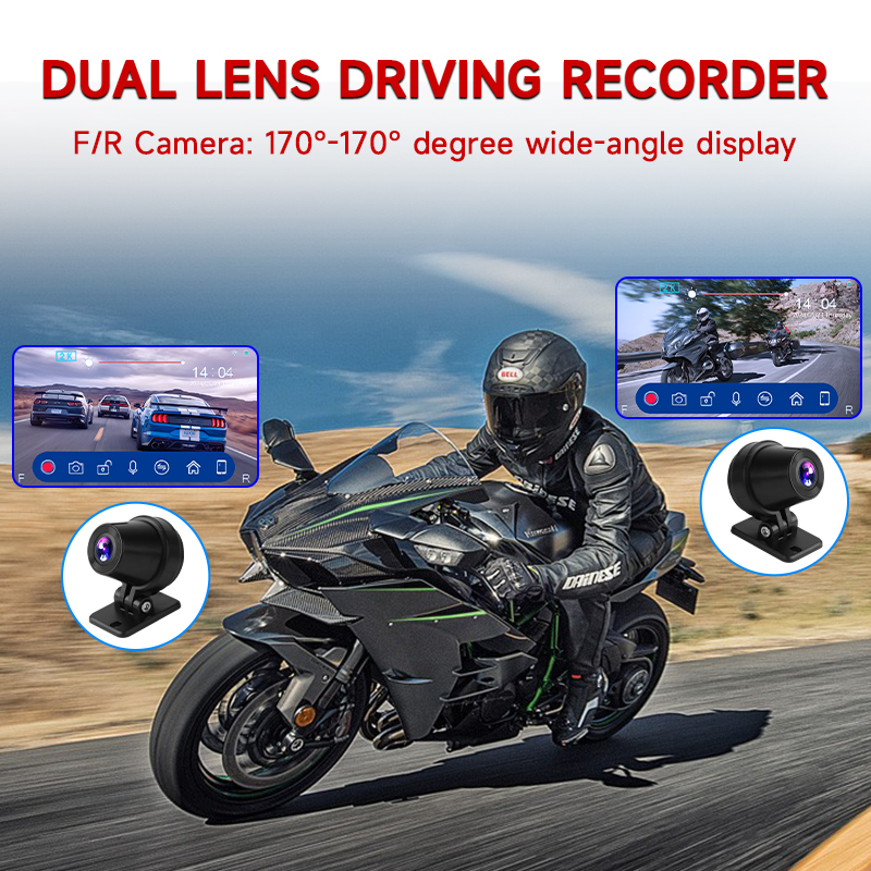 Jansite 5 Inch Motorcycle Navigator Wireless Apple CarPlay Dual ...