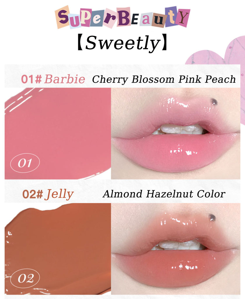 FLORTTE I am Super Beauty Solid Lip Gloss Moisturizing Heart Lipstick | Shopee Philippines