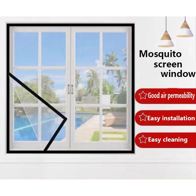 Window Screen Net Anti-Mosquito Window Net Self-Adhesive Window Screen ...
