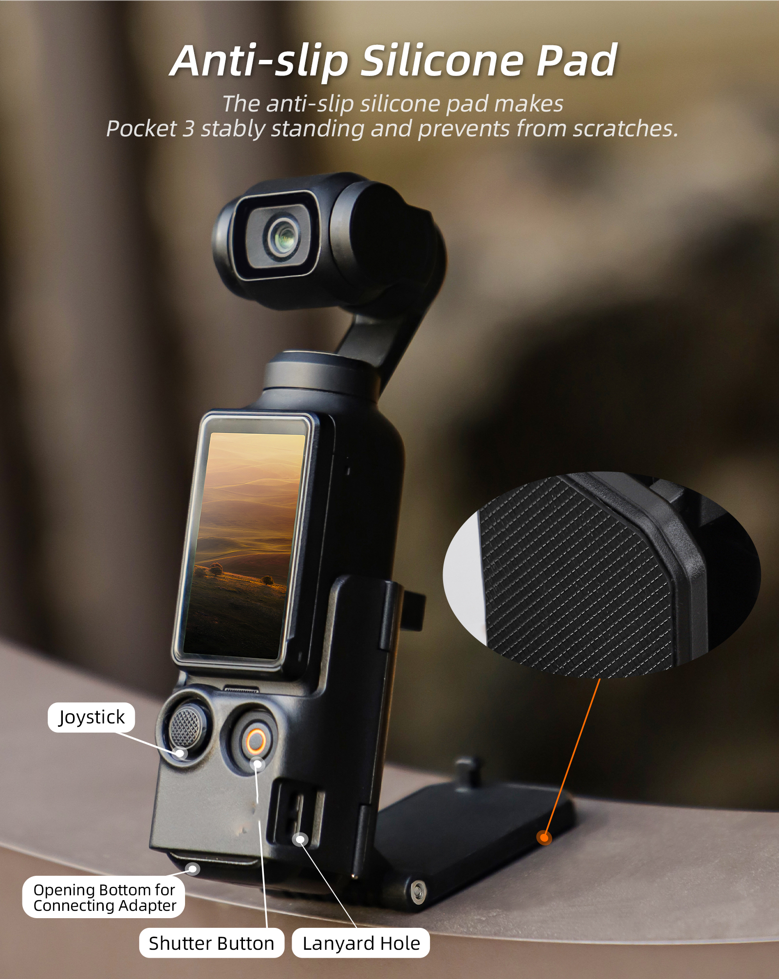 DJI Pocket 3 Magnetic Stand Base with Adjustable Angle - Multi-purpose ...