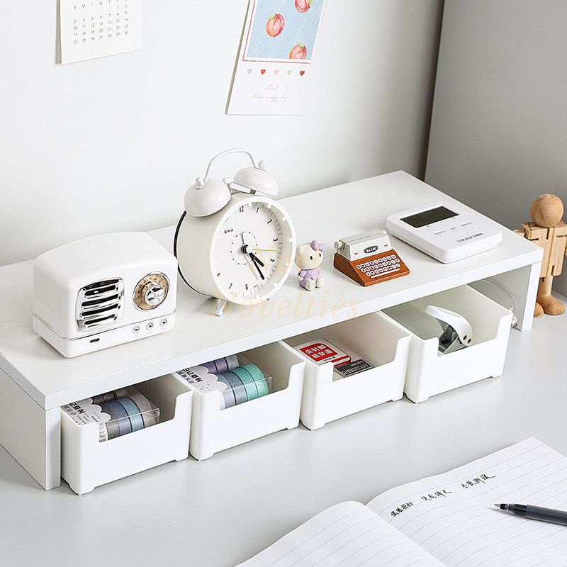 Drawer type desktop storage box assembled spliced cosmetics organizer ...