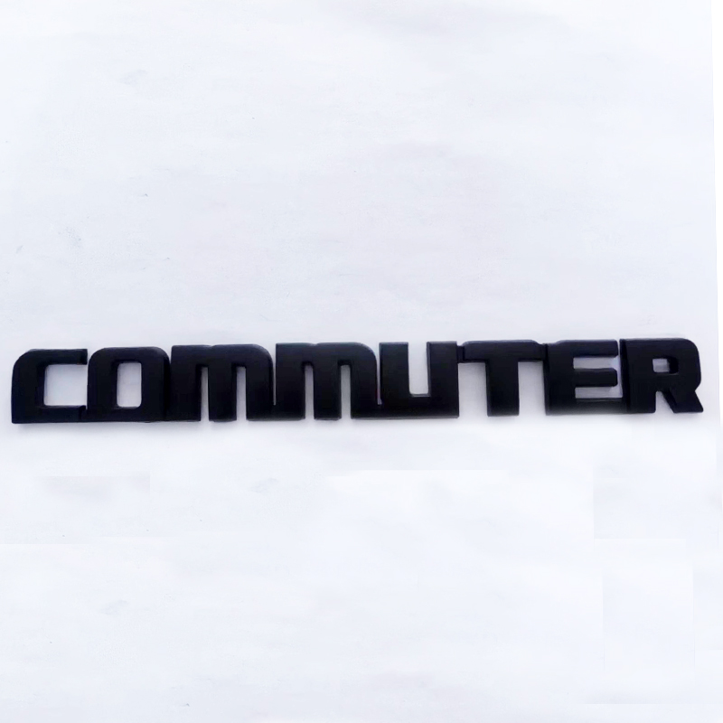 1 x ABS Black COMMUTER Letter Car Auto Emblem Badge Sticker Decal ...
