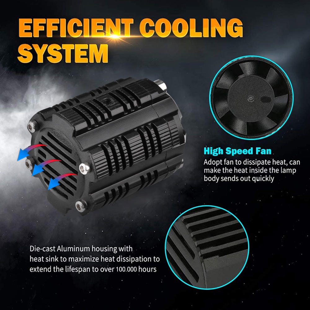 Mini Driving Light V6 High and Low Beam White and Yellow Single And ...
