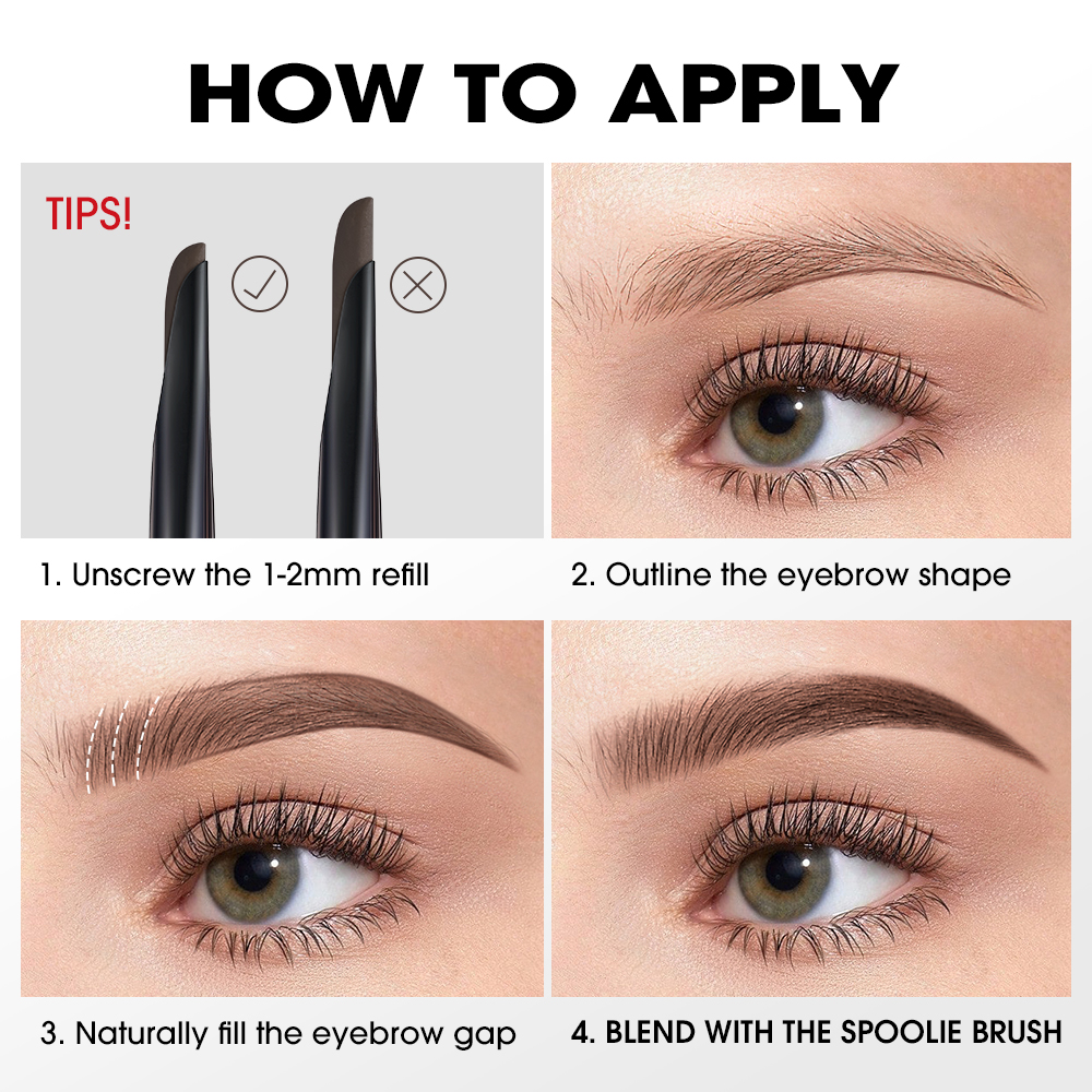 【Haute Series】O.TWO.O Eyebrow Pencil Waterproof Long Lasting 24H ...