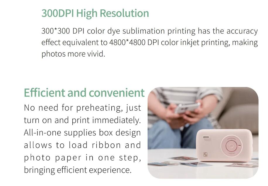 HPRT CP2100 Portable Photo Printer Mobile Phone Bluetooth Connection ...