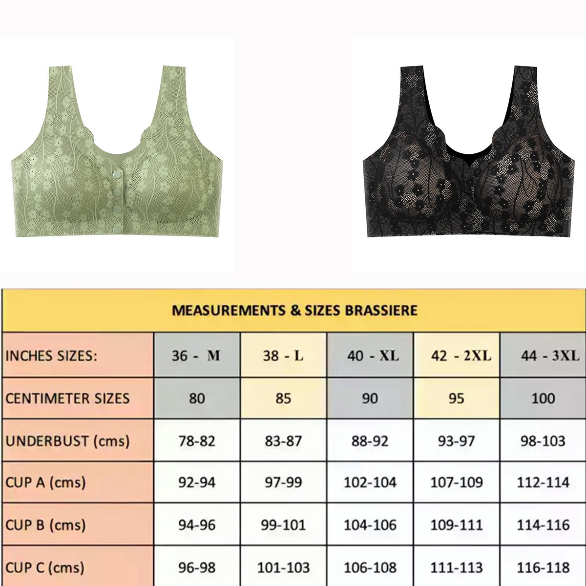 S-4XL Japanese medical front clasp bra seamless bra ultra light ...