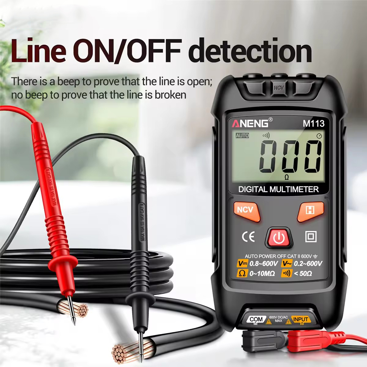 High Precision Digital Multimeter Anti Burn Portable Intelligent ...