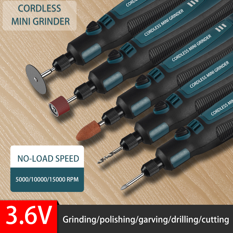 Cordless Mini Engraver Grinder Kit with 5000-10000-15000 RPM Variable ...