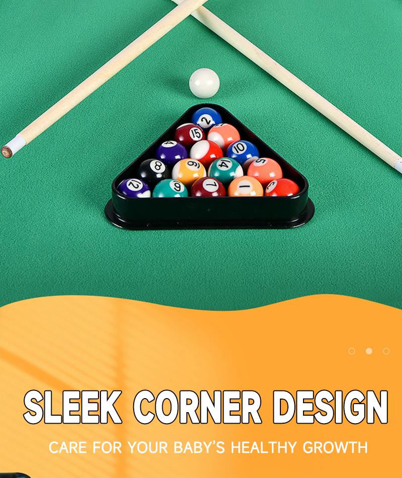 OneTwoFit Mini billiard Table Set For Kids Wooden Tabletop Pool Table ...