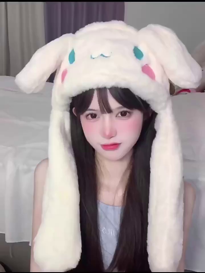 Jumping Up Cap Cinnamoroll My Melody Ear Moving Hat Glowing Plush ...