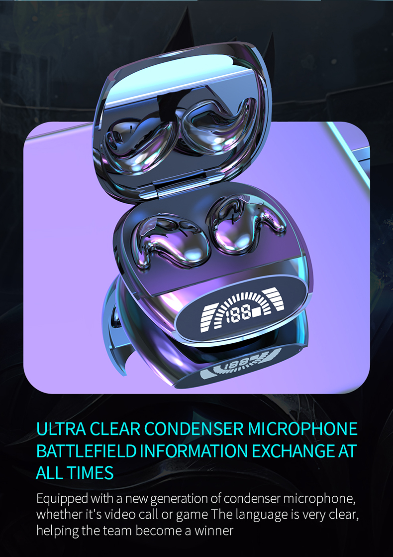 Wireless Sleep Invisible Earphone Bluetooth 5.3 TWS Stereo Noise ...