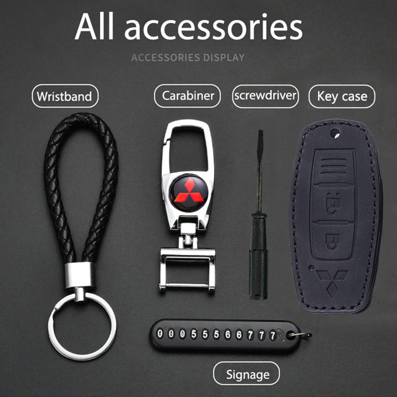 Mitsubishi Triton GLS 2024 Outlander Pajero Xpander Leather Key Case ...