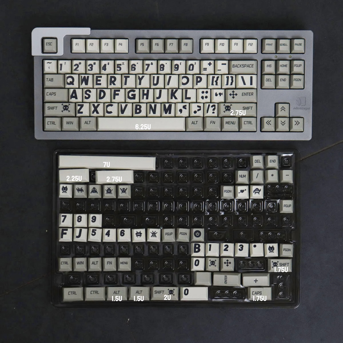 Big Letters Keycaps PBT Dye-sub Cherry Profile Keycap Custom Keycaps ...