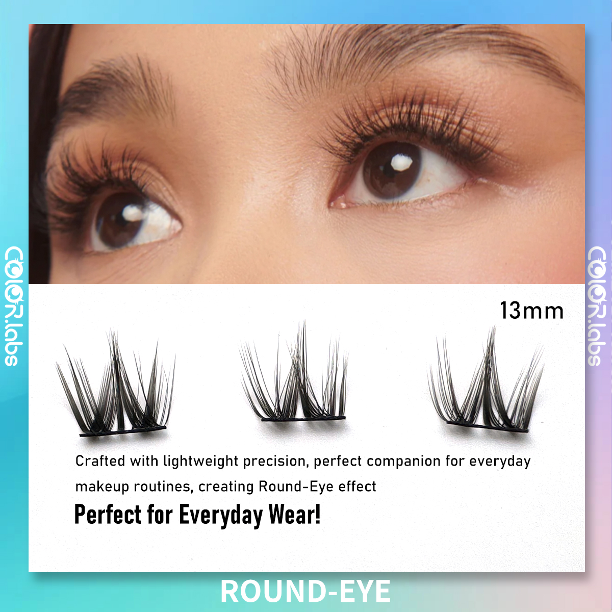 COLOR.labs Cat Fox Eyelash Extensions Wisp Book, 3 Lengths/Styles w ...